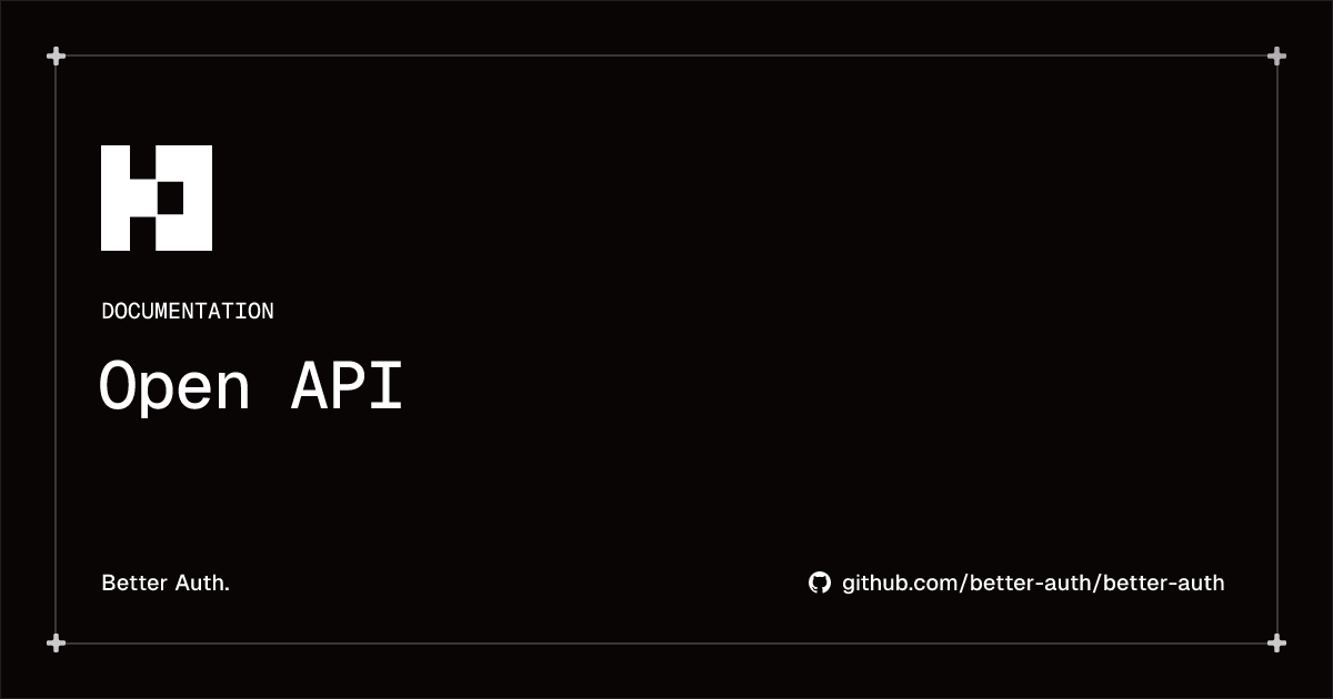 Open Api Better Auth